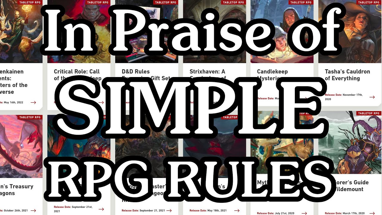 The Joy of Simple RPG Gaming - YouTube