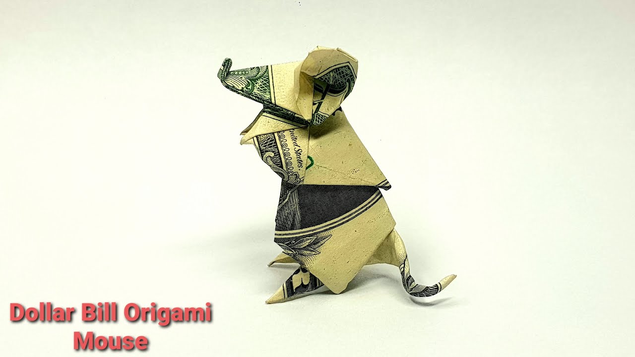Phong Tran Origami | Dollar Bill Origami Mouse | Money Origami - YouTube
