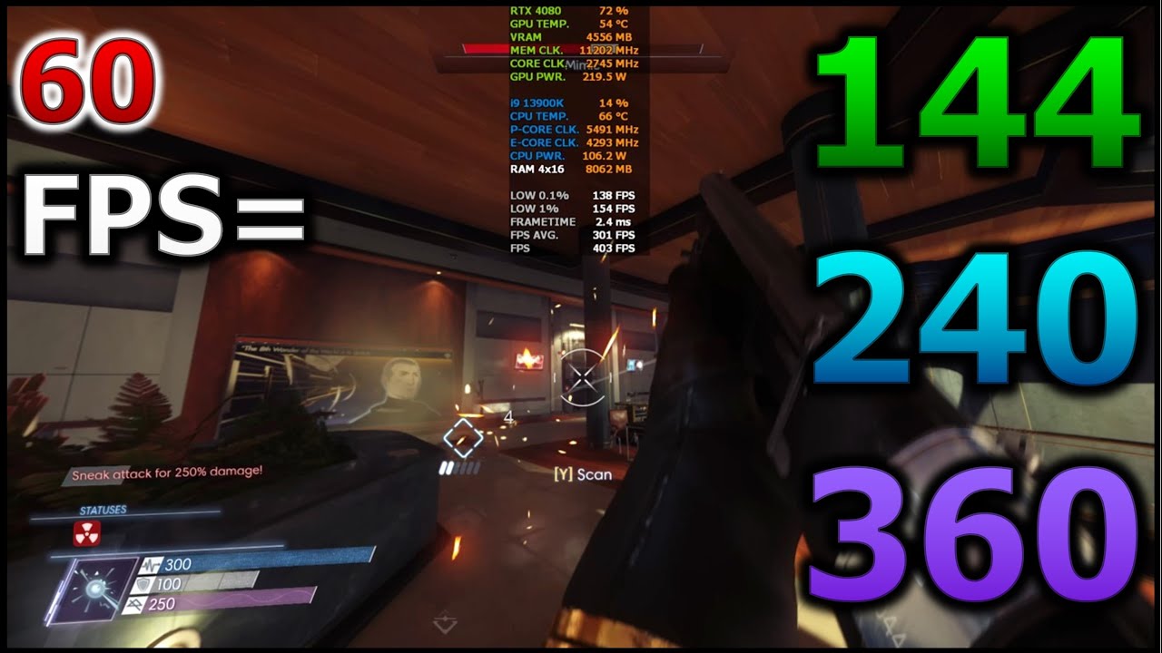 How to unlock FPS cap in game | PREY - YouTube