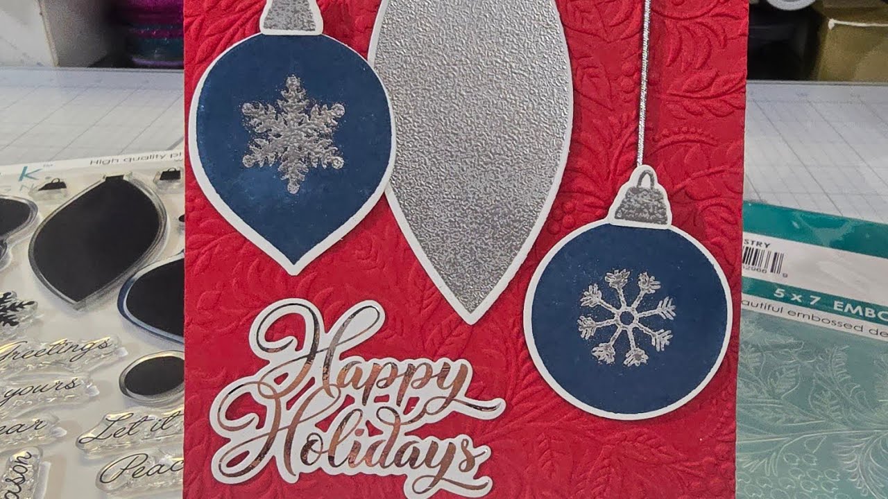 Holiday Ornament by Gina K designs - YouTube