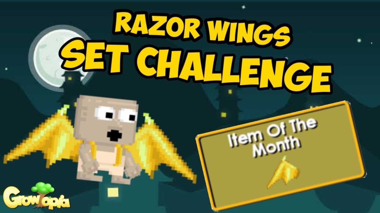 Razor Wings Set Challenge [Cheap Set] | Growtopia - YouTube