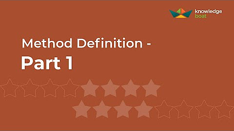 User Defined Methods | ICSE Computer Applications | Java & BlueJ - YouTube