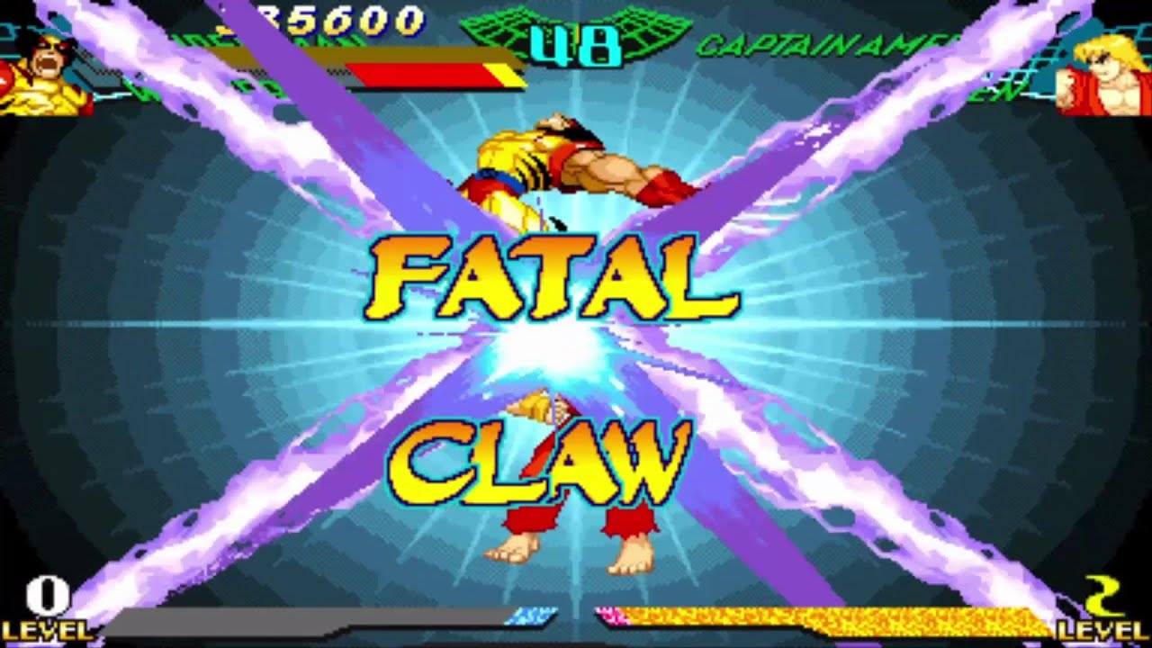 Marvel Super Heroes vs Street fighter (All hyper combos, todos los ...