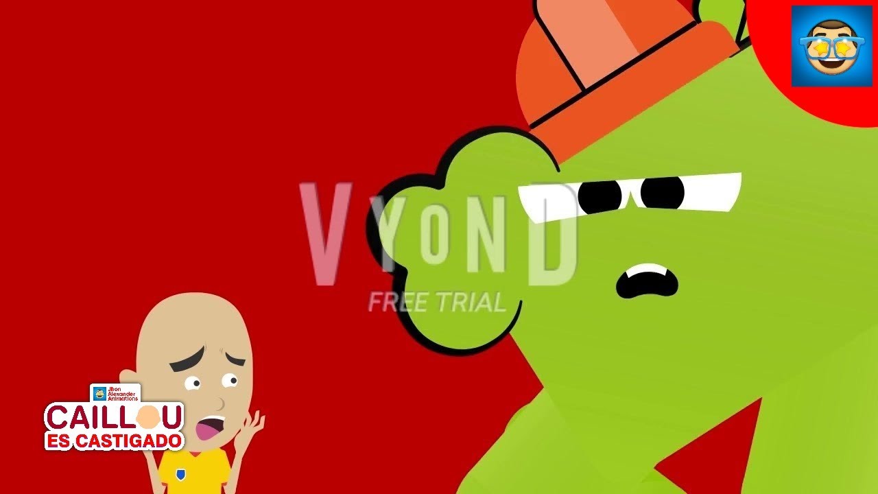 Vyond | Caillou es castigado | Caillou interrumpe seguido una plantilla ...