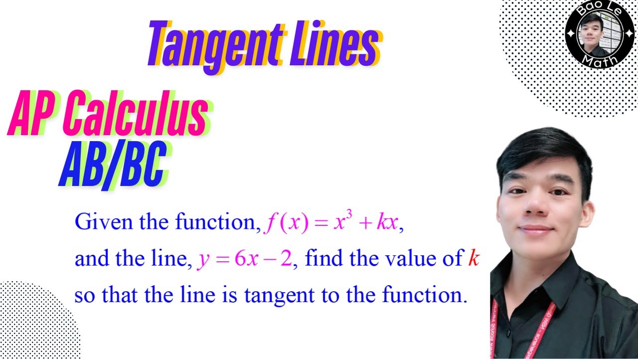 Tangent Line Made Easy! | Step-by-Step Derivative Application (AP ...