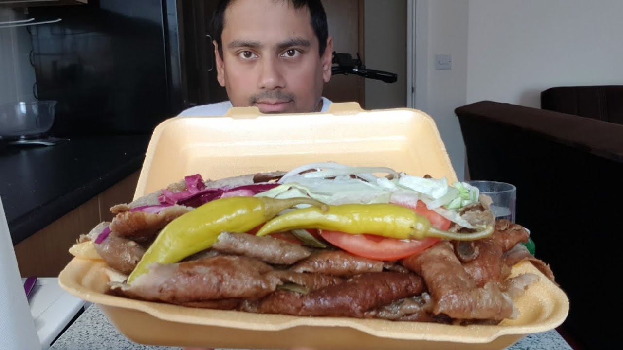 doner kebab mukbang - YouTube