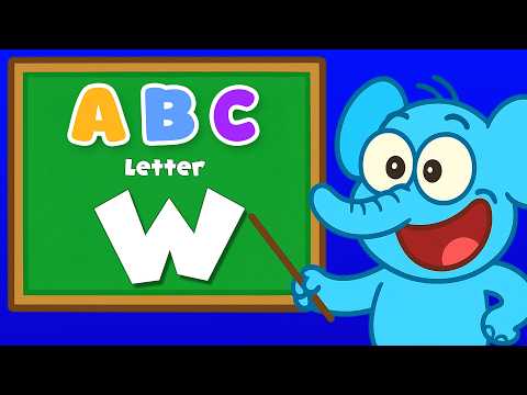 Çocuklar İçin Kolay İngilizce - W Harfi – Alfabe Öğren - ABC - Çizgi Film