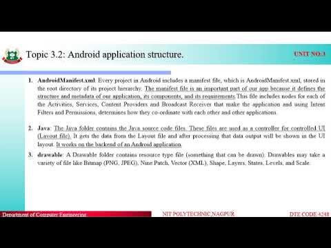 3 2 Android application structure - YouTube