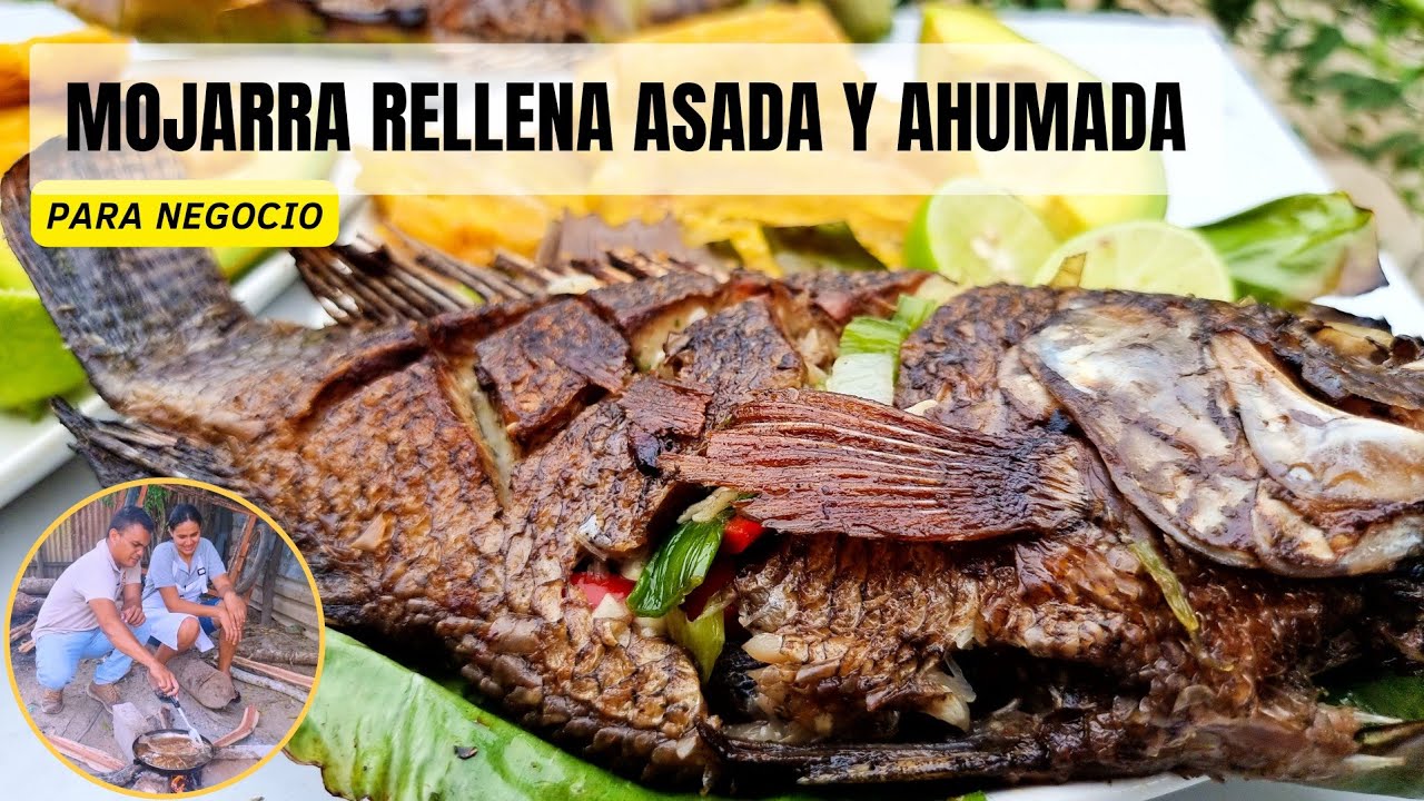 MOJARRA RELLENA ASADA Y AHUMADA - RECETA DE MOJARRA RELLENA SIN HORNO ...
