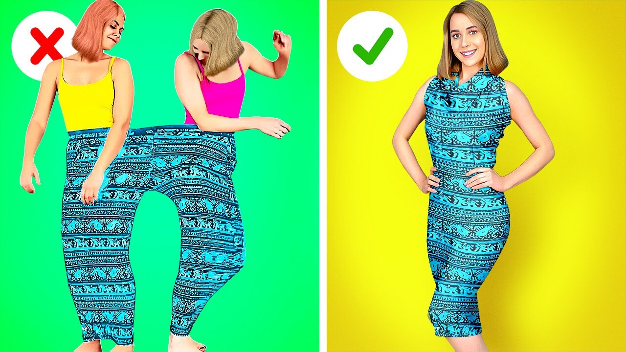 BRILLIANT DIY CLOTHES HACKS AND FASHION TIPS || Genius Clothing Upgrade ...