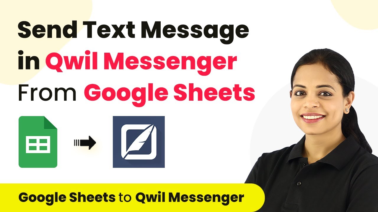 How to Send Text Message in Qwil Messenger From Google Sheets - YouTube