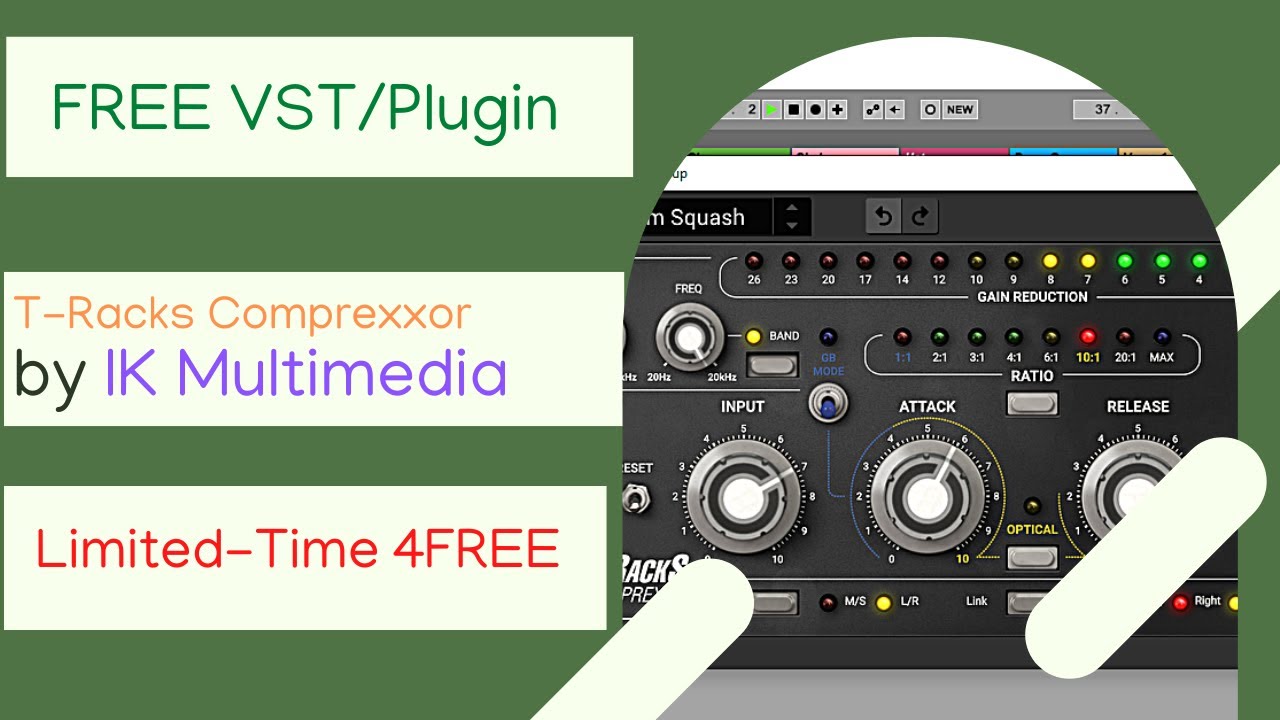 T Racks Comprexxor - FREE Compressor by Ik Multimedia #IkMultimedia ...
