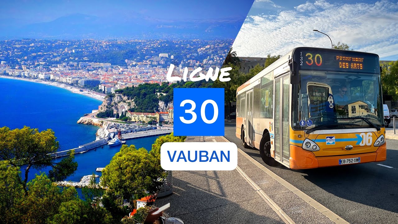 Lignes d’Azur • Ligne 30 • Promenade des Arts Vauban. - YouTube