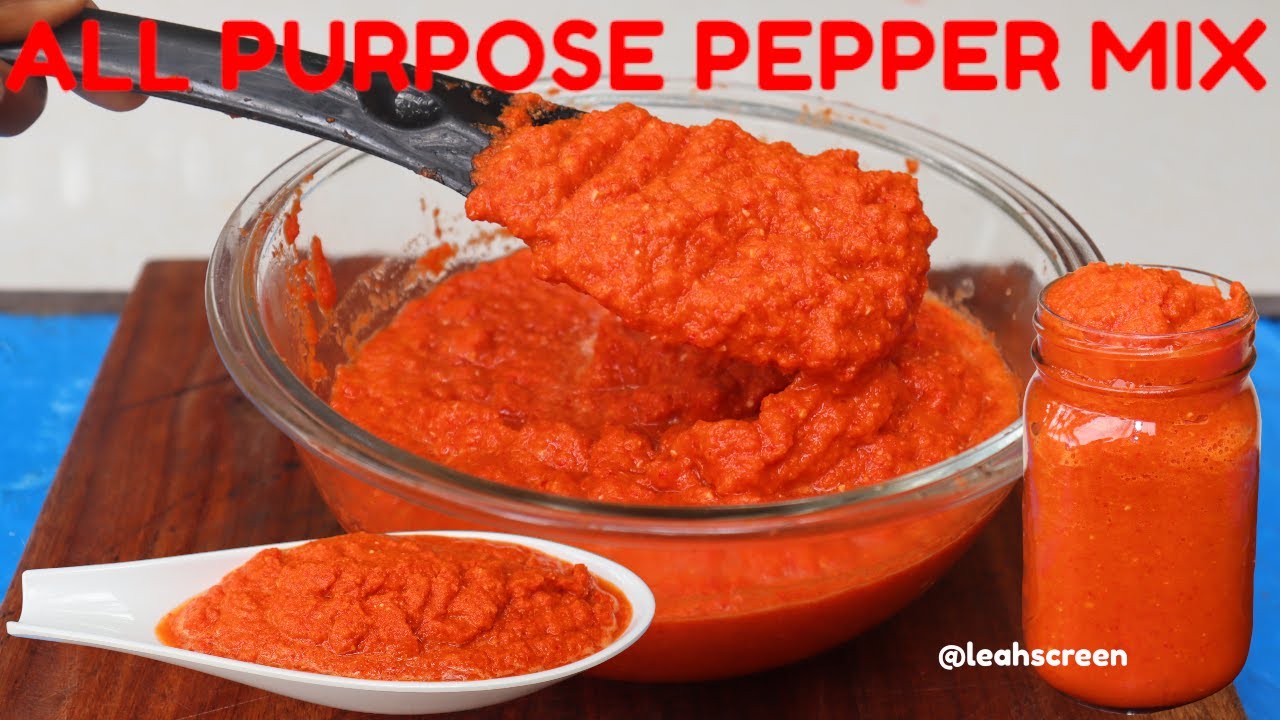 PEPPER MIX !! | HOW TO MAKE PEPPER MIXTURE FOR FOOD PREPS - YouTube