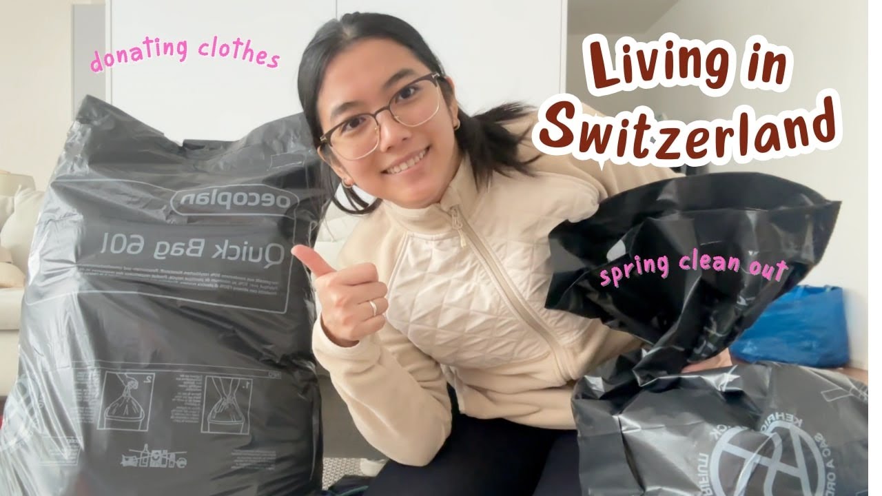 Days in my life in Switzerland: spring cleaning, donating clothes ...