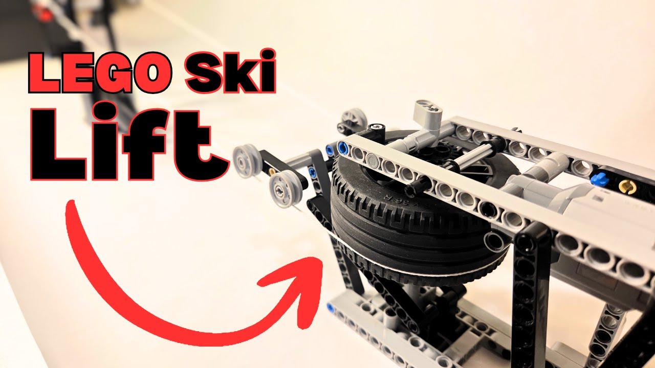 Lego Technic Motorized Ski lift - YouTube