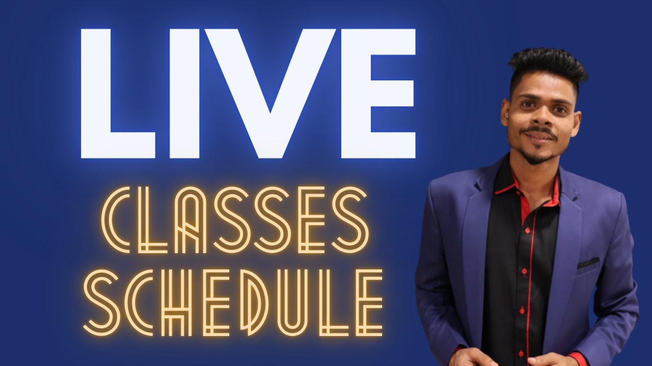 daily live classes timings and topics - YouTube