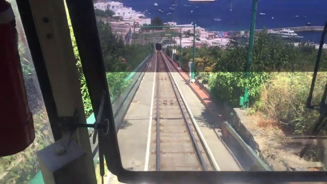 Capri Italy funicular ride - YouTube