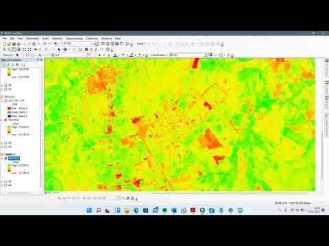 NDVI con imágenes Landsat 8 - ArcMap - YouTube