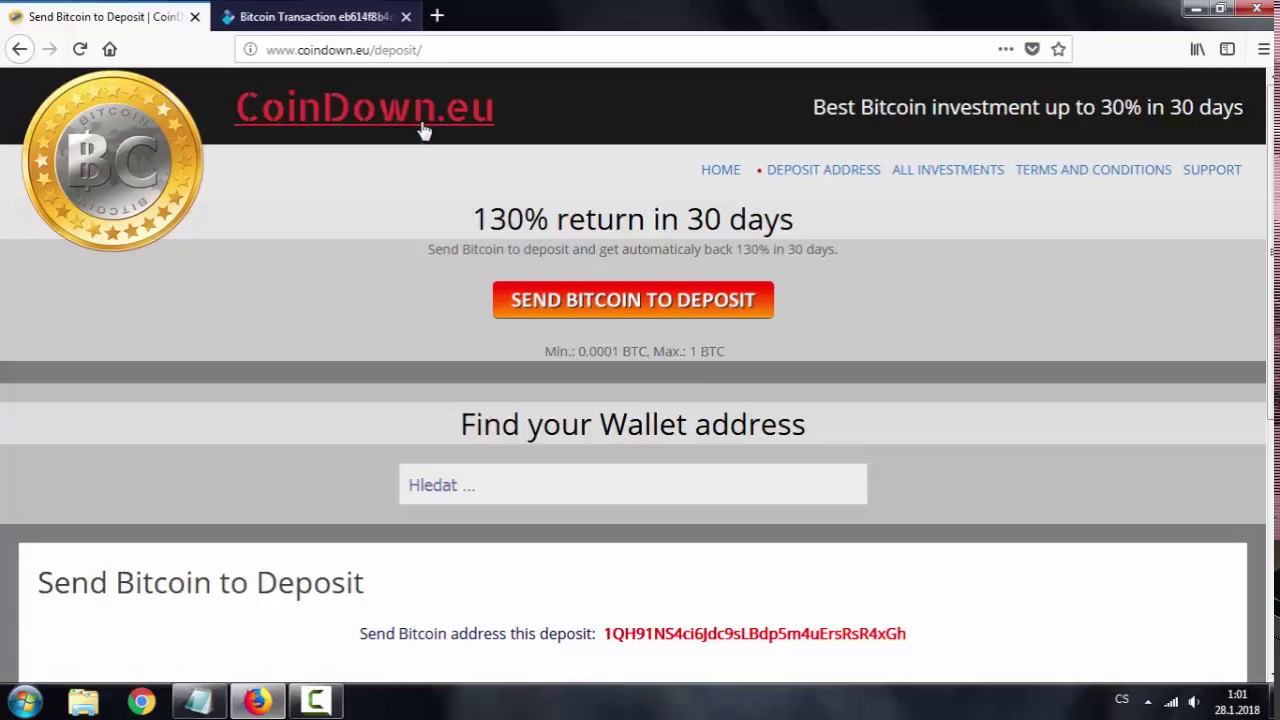 Top Bitcoin HYIP Website 2018 - CoinDown.eu - YouTube
