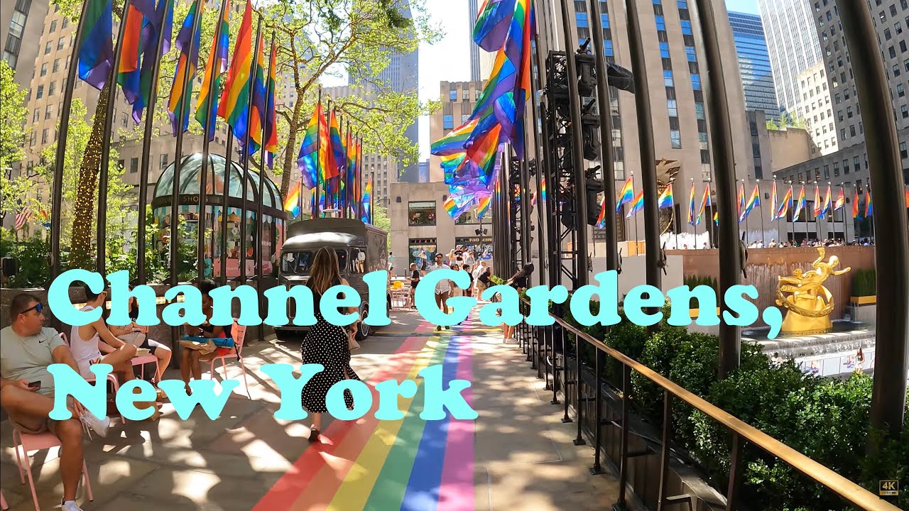 4K Walk - Promenade at Rockefeller Center in New York City (The Channel ...