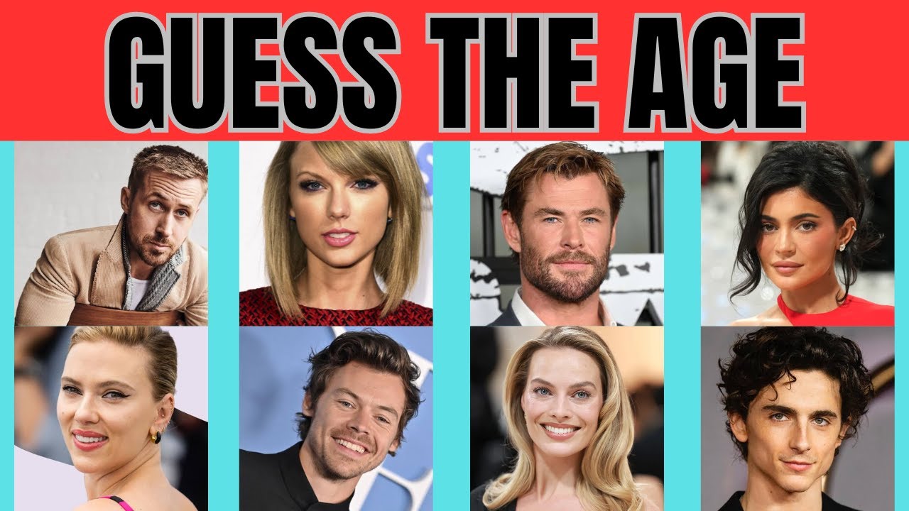 GUESS THE AGE OF CELEBRITIES #guessquiz #guess #quiz - YouTube
