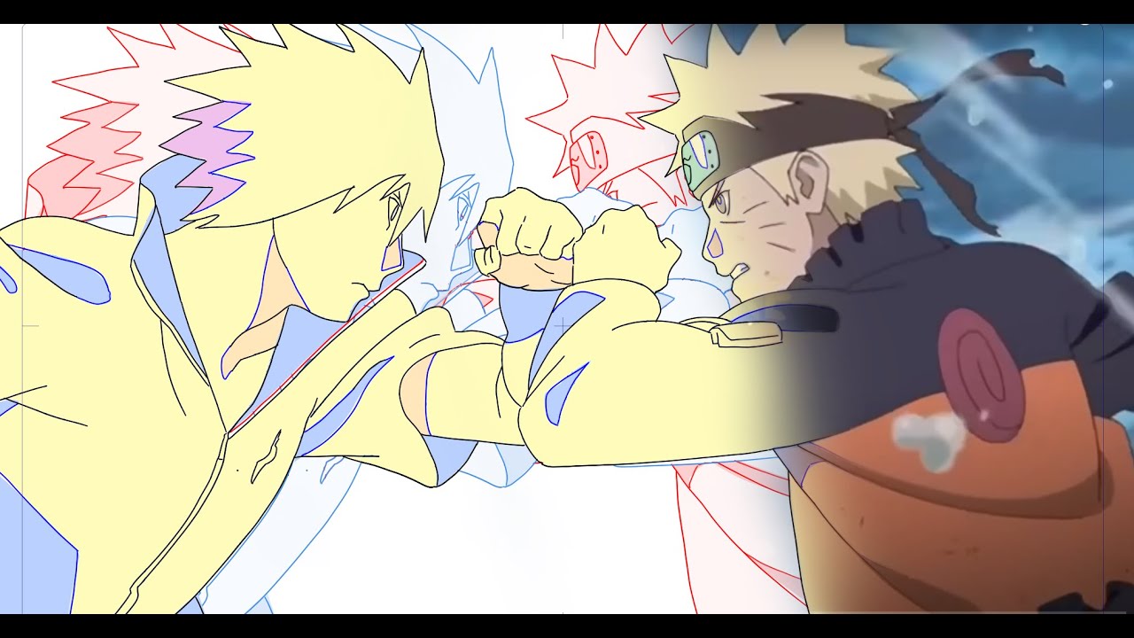 How to animate Naruto Sakuga Hand-to-Hand multi Combat - YouTube
