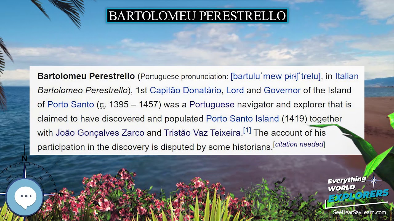 Bartolomeu Perestrello 🗺⛵️ WORLD EXPLORERS 🌎👩🏽‍🚀 - YouTube