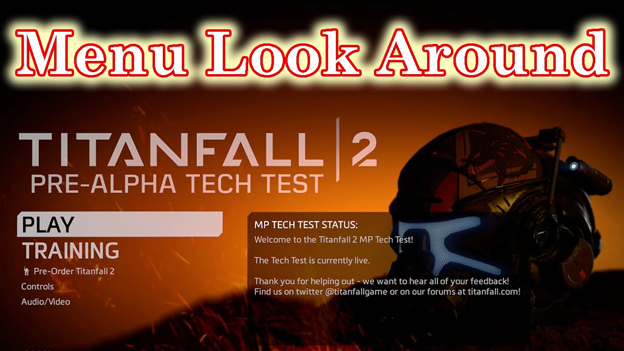 First Time Looking Around Titanfall 2 Open Beta (Menus, Settings ...