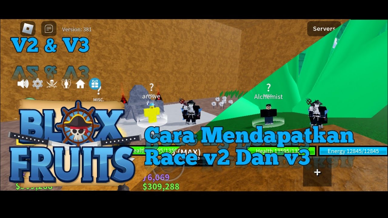 Tutorial Cara Mendapatkan Race v2 Dan v3 - Roblox Blox Fruit - YouTube