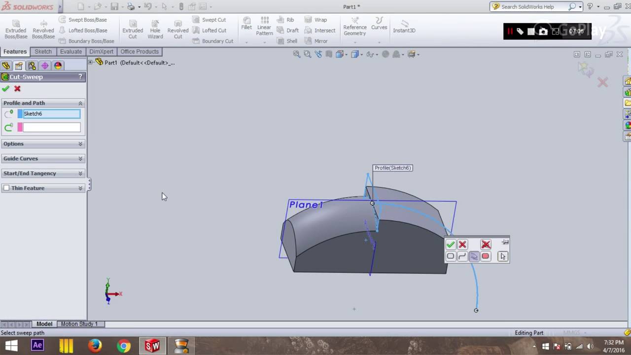 Simple Cover modelling using Solidworks - YouTube