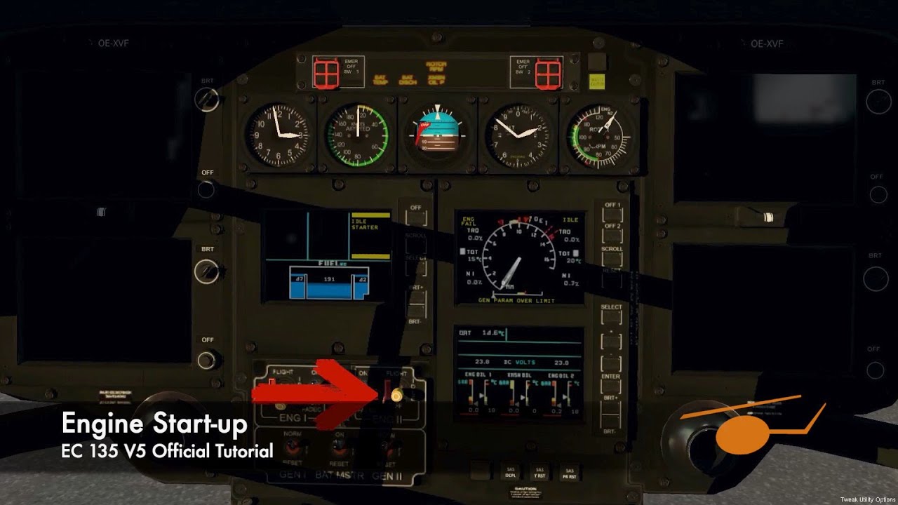 Tutorial Engine Start up EC 135 V5 - YouTube