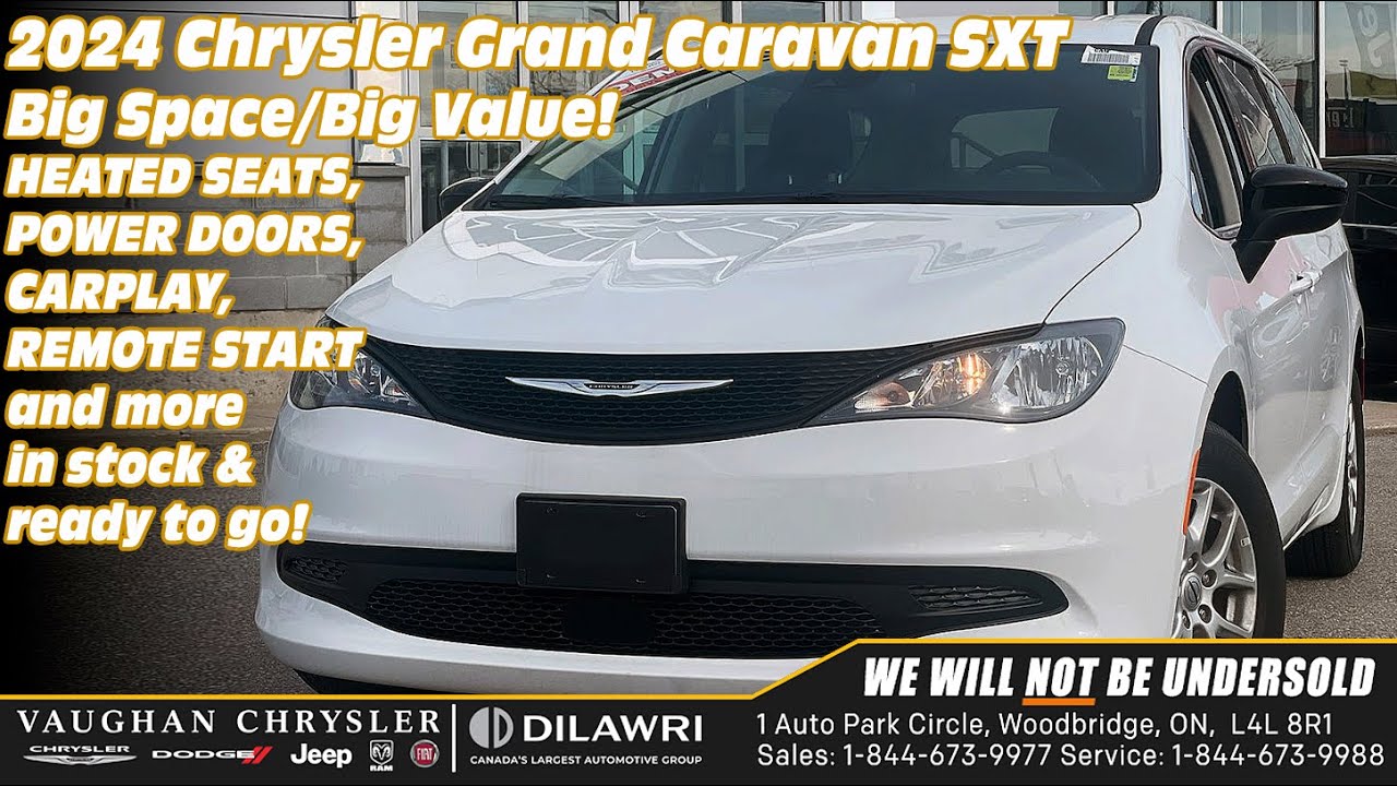 2024 Chrysler Grand Caravan SXT HEATED SEATS, POWER DOORS, CARPLAY, R ...