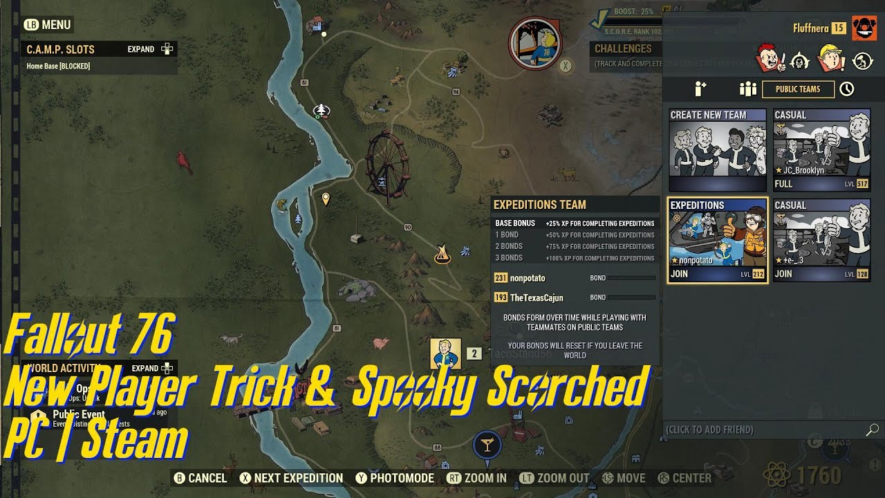 Fallout 76 | New Player Trick & Spooky Scorched | Player Lvl 16 - YouTube