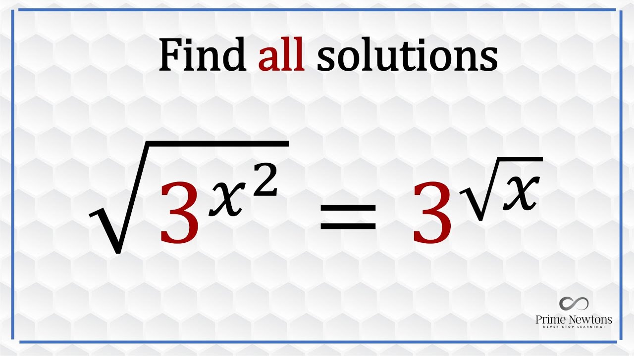 Sqrt3x2 3sqrtx Youtube