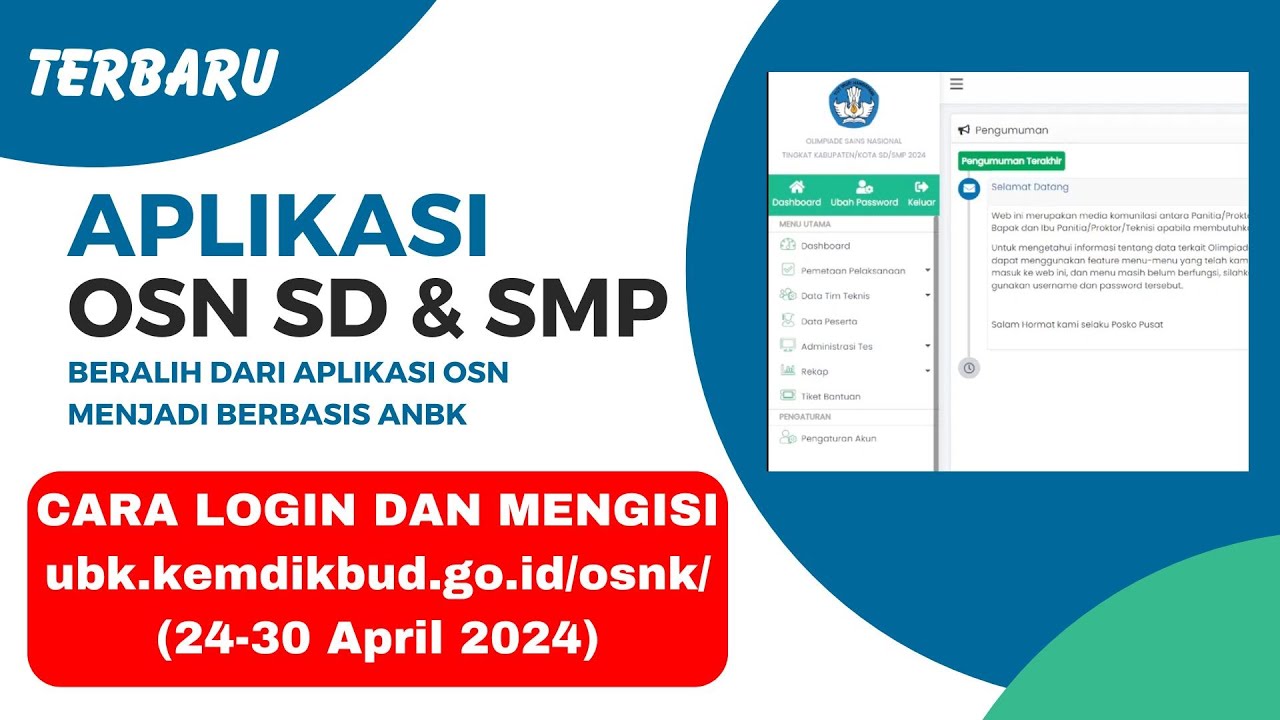 CARA LOGIN UBK OSN 2024 - CARA MENGISI UBK OSN 2024 - Part 1 - YouTube