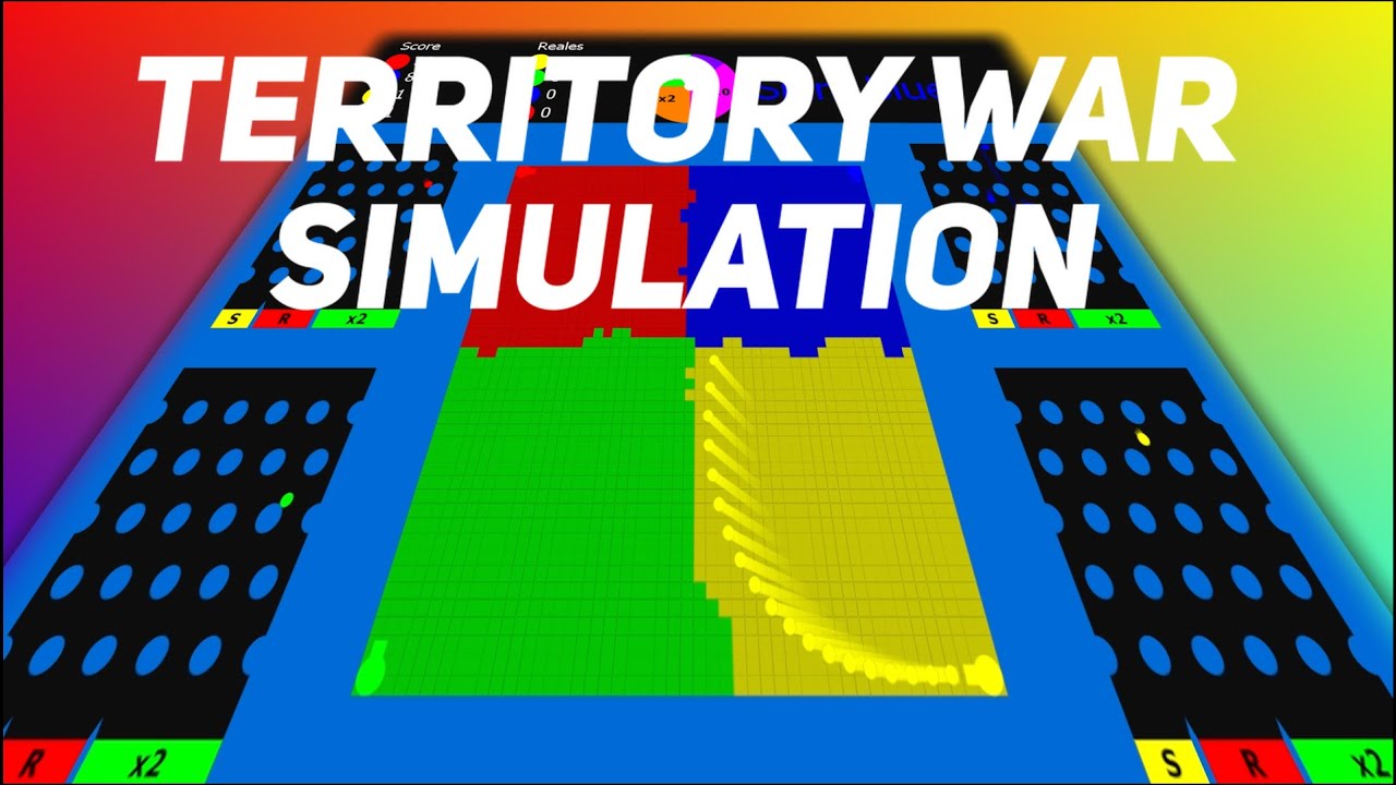 AI Territory battle simulation | Multiply or Release | Marble Race ...