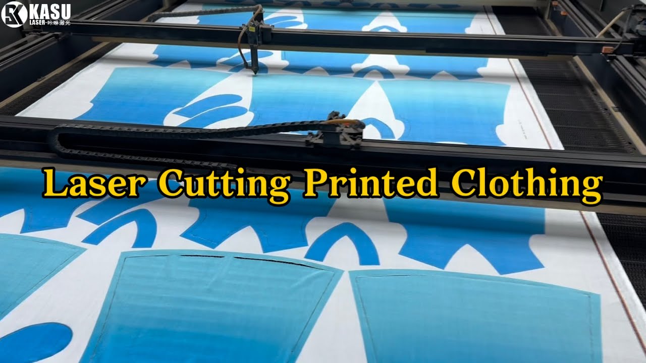 Laser Cutting Printed Clothing 👕👚 - YouTube