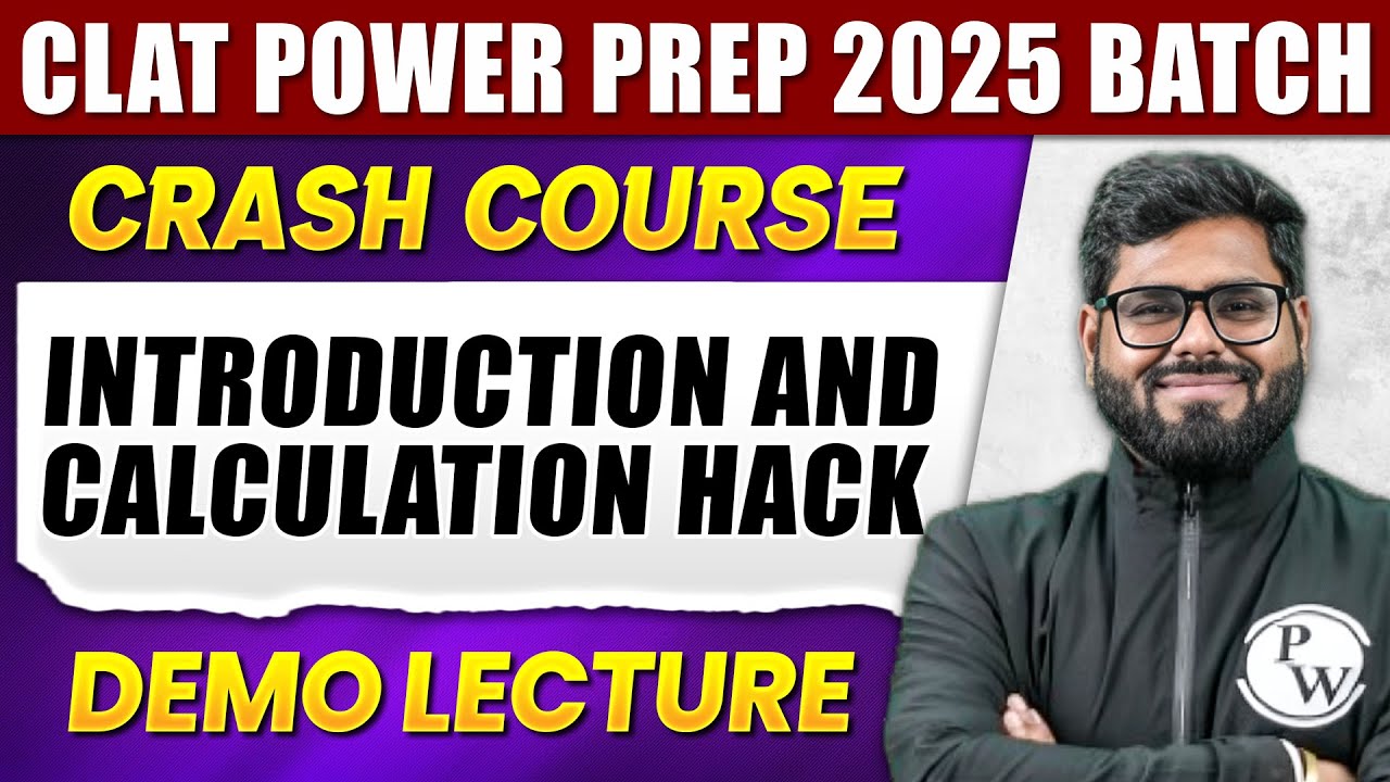 Quantitative Techniques| Introduction And Calculation Hack |CLAT Power ...