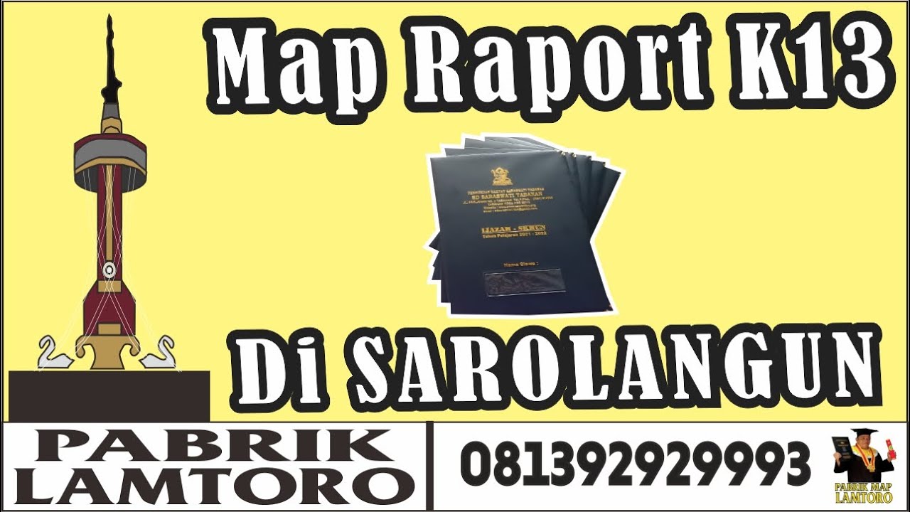 WA 081392929993 JUAL MAP RAPORT K13 DI SAROLANGUN - YouTube