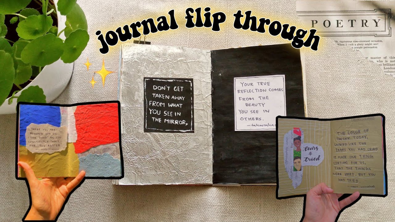 journal flip through | easy ideas for beginners| @karakaushalam. - YouTube