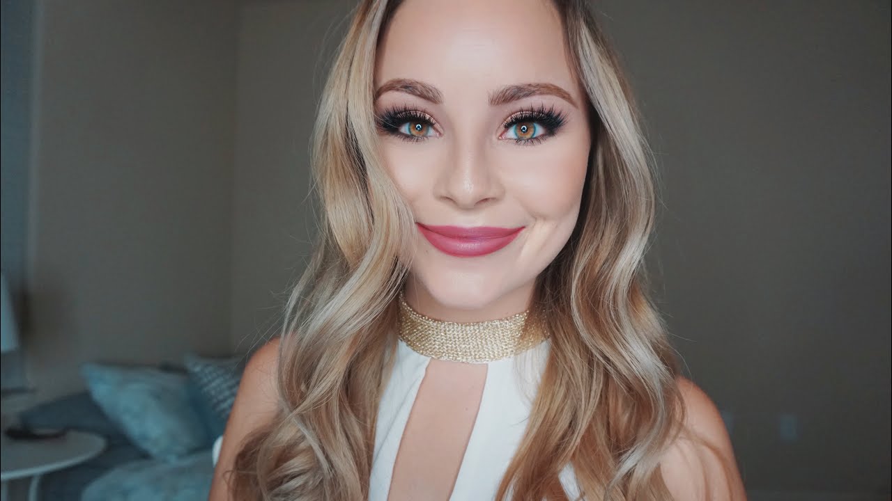 BRIGHT GLOWY GLAM | PROM MAKEUP - YouTube