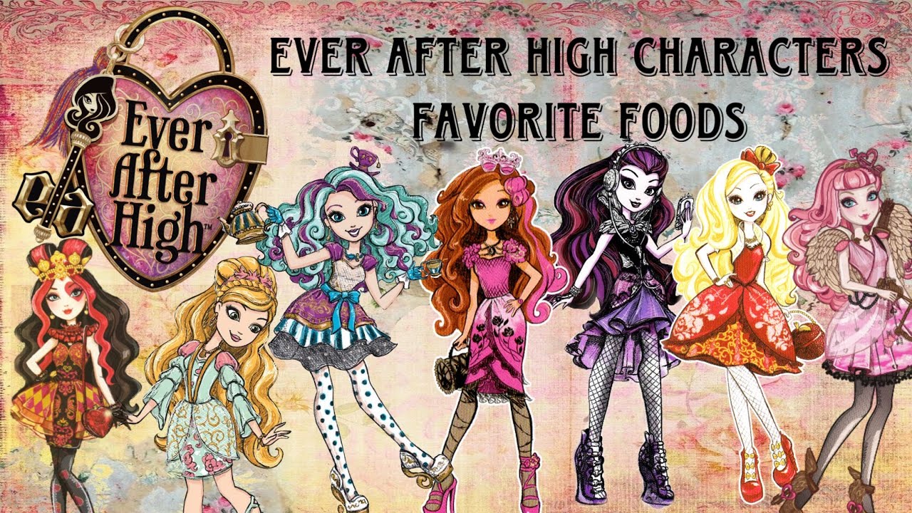 Ever After High Characters Favorite Foods!! 💜 ️👑 - YouTube