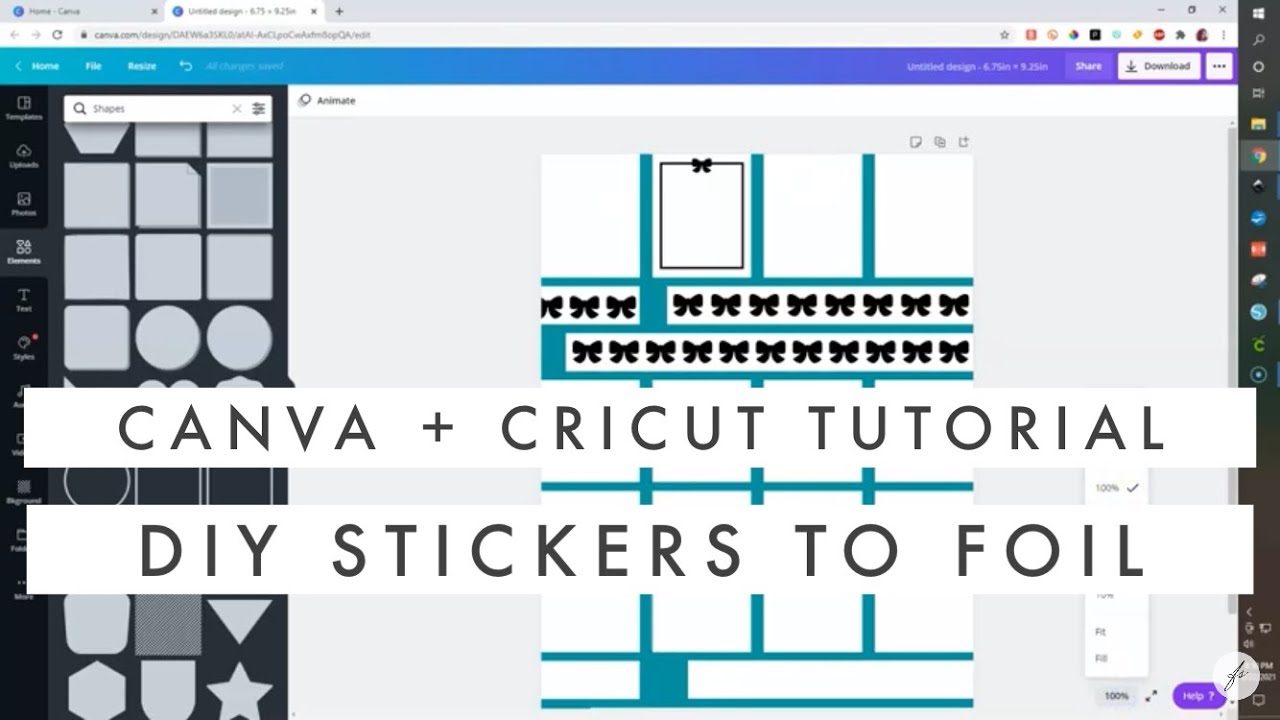 How to Create Foiled Stickers with Canva // DIY Foiling Sticker ...