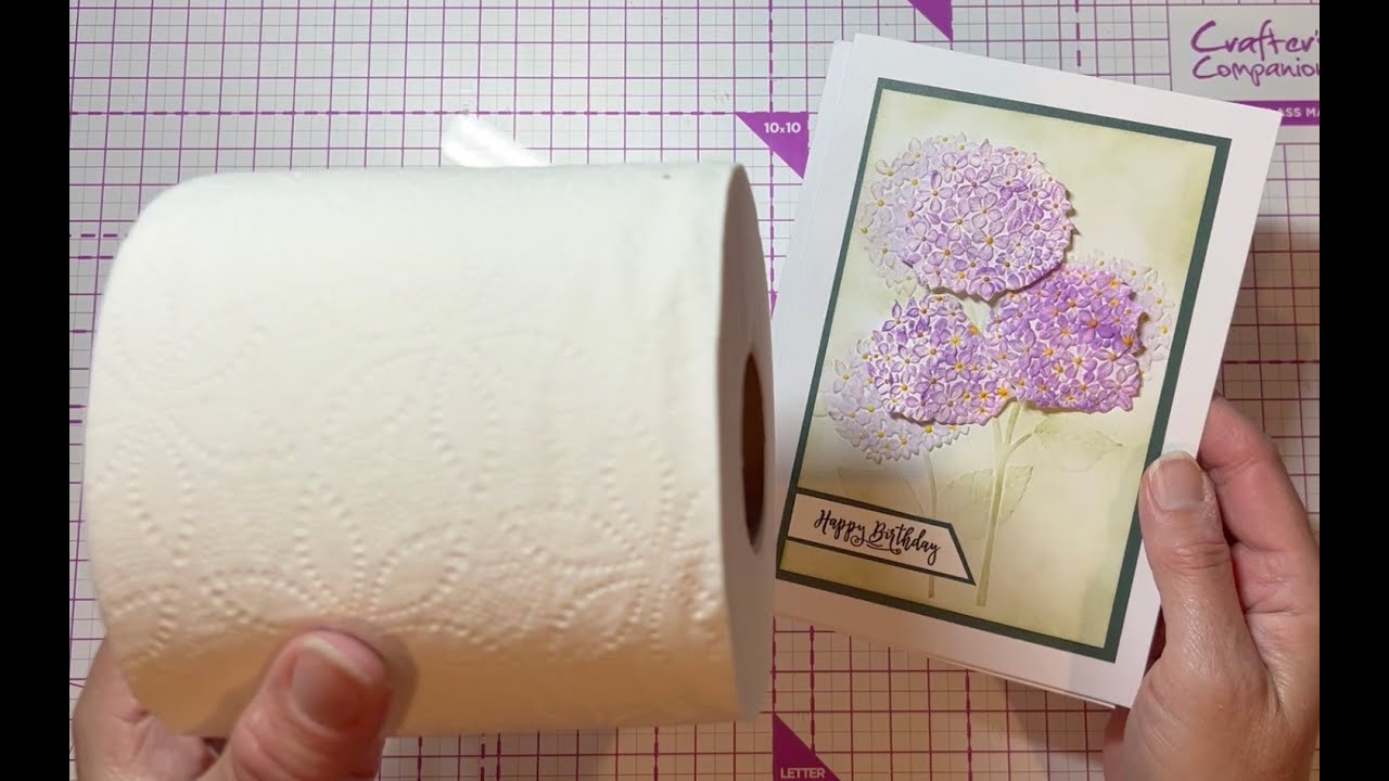 Make a Wow card with toilet paper - YouTube