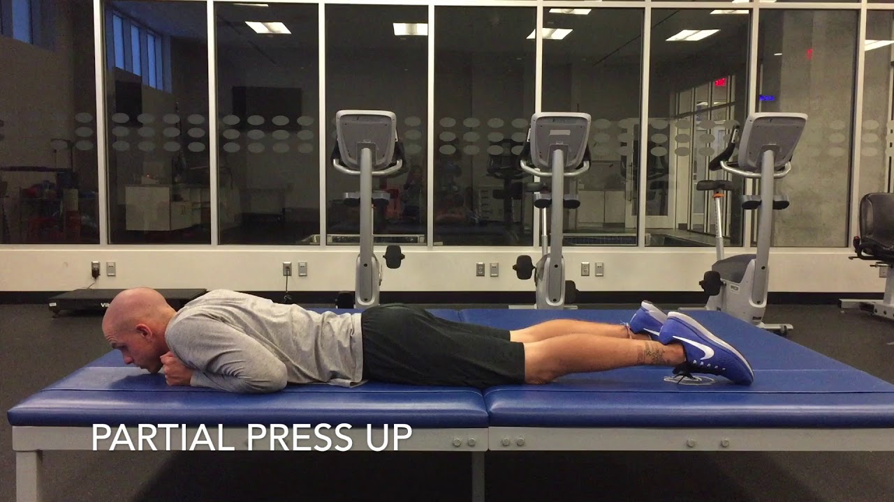 Partial Press Up - YouTube