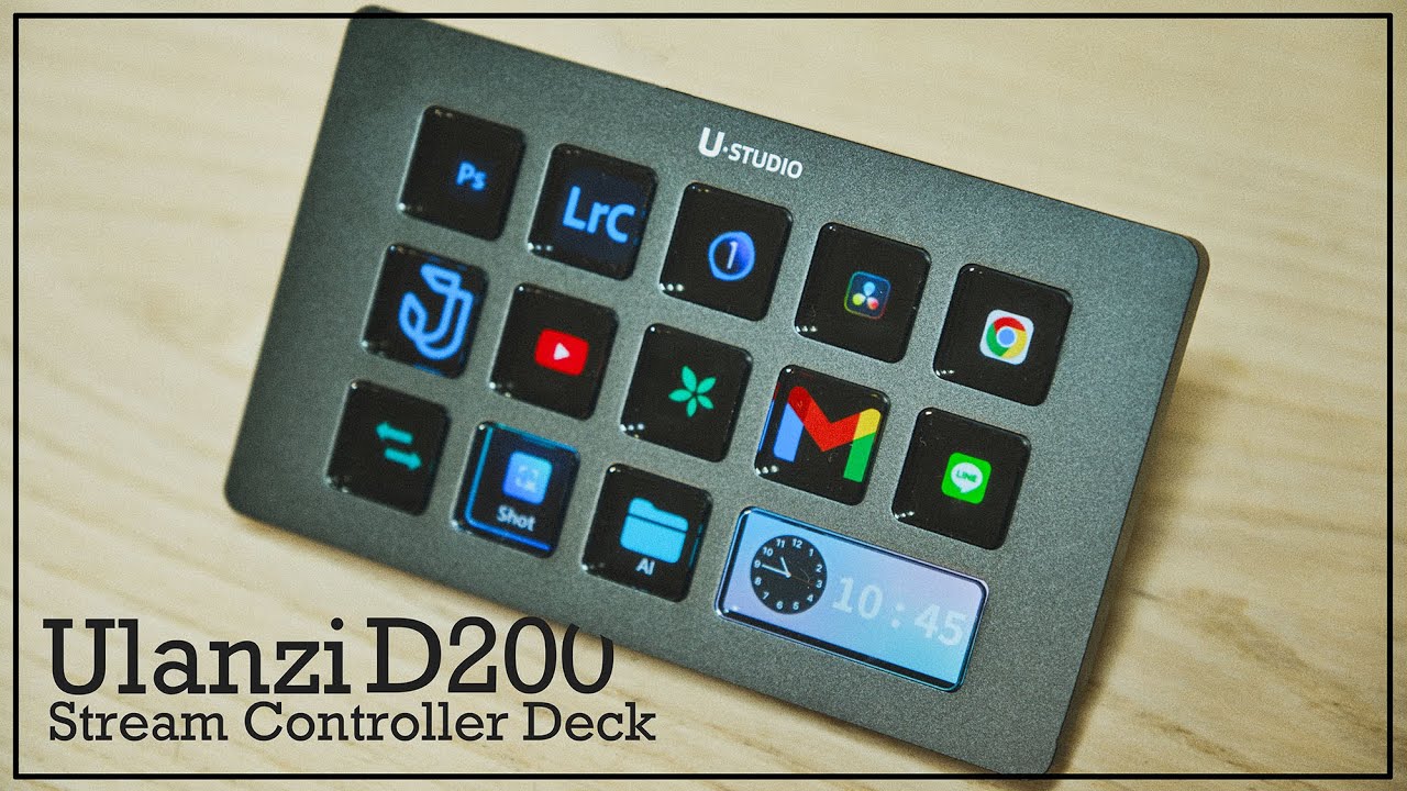 デスク作業が楽になるUlanzi D200 Stream Controller DECKを紹介するよ - YouTube