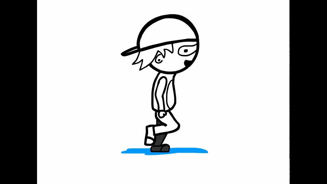 Boy walk cycle #1 - YouTube