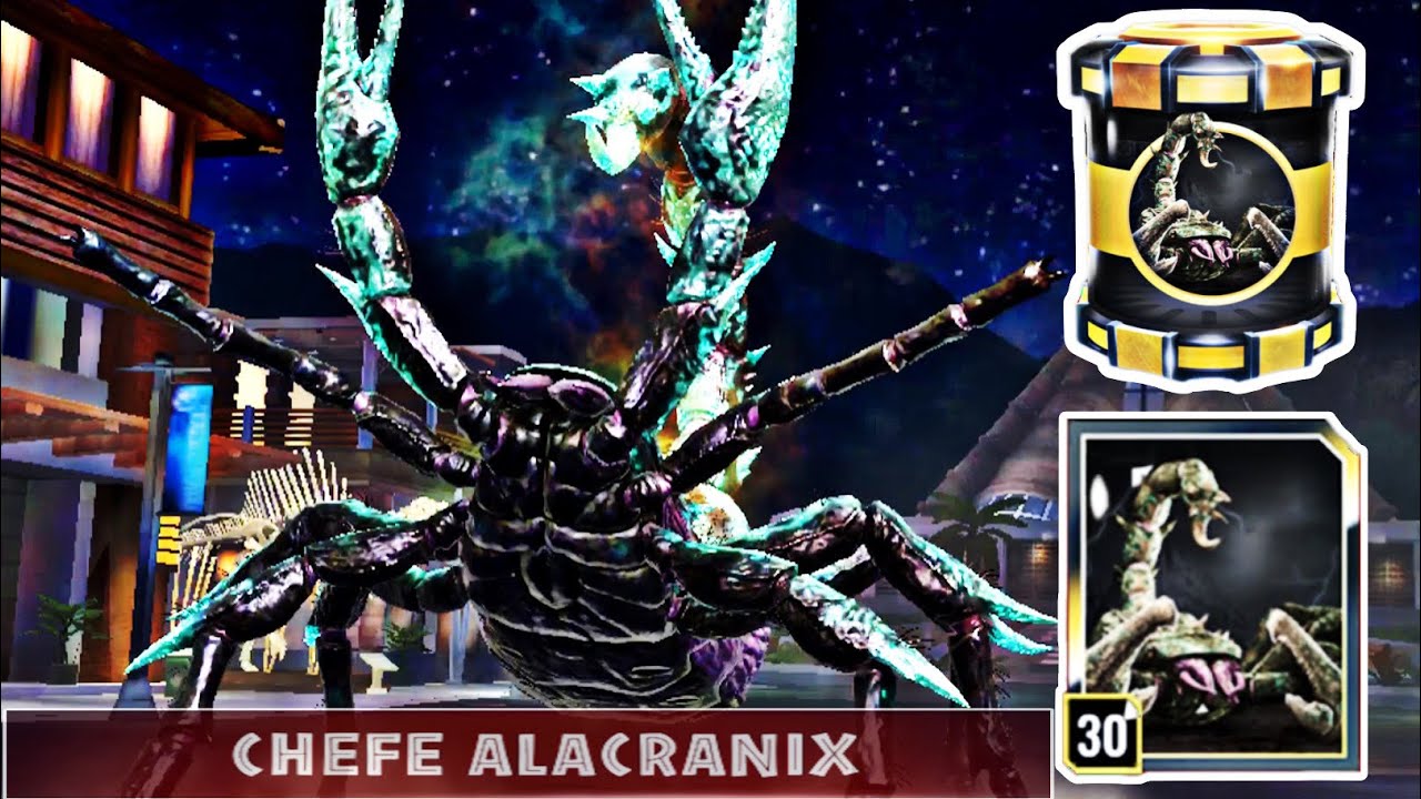 NOVO BOSS NO JOGO! ALACRANIX (JURASSIC WORLD ALIVE) - YouTube