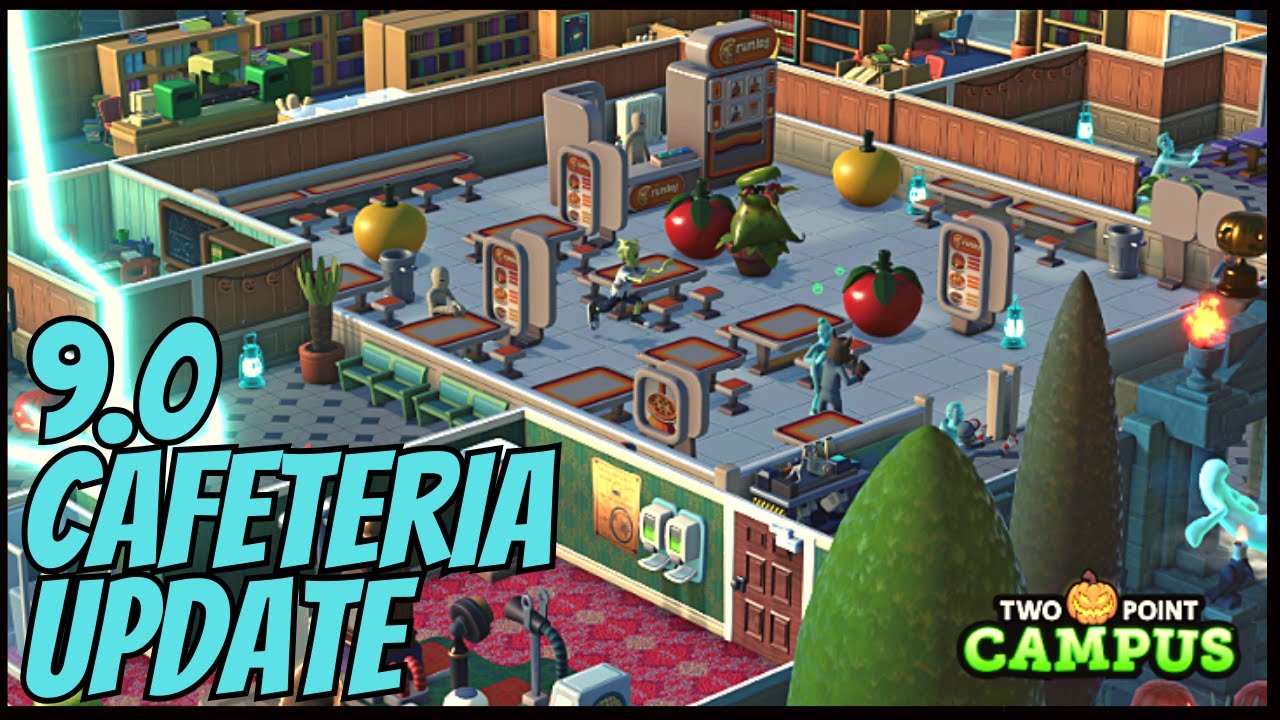 Cafeteria Update 9.0 TWO POINT CAMPUS Halloween Edition - YouTube